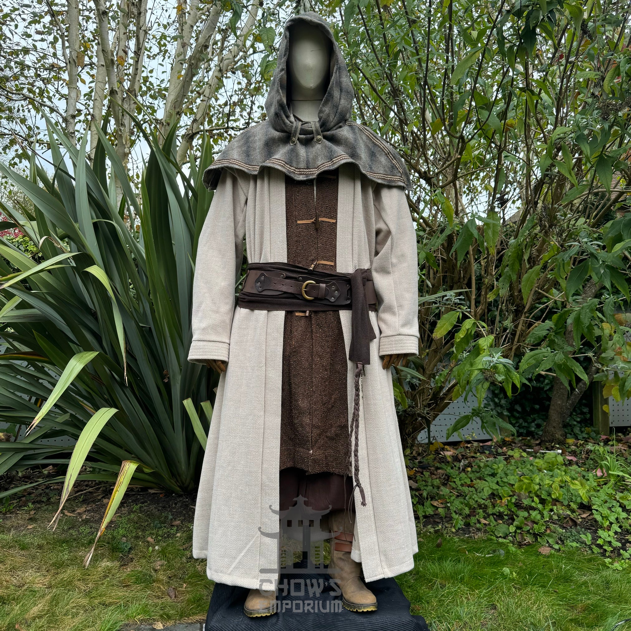 Master Woodland Wizard Set - 5 pieces (Robe, Tunic, Hood, Belt & Sash ...