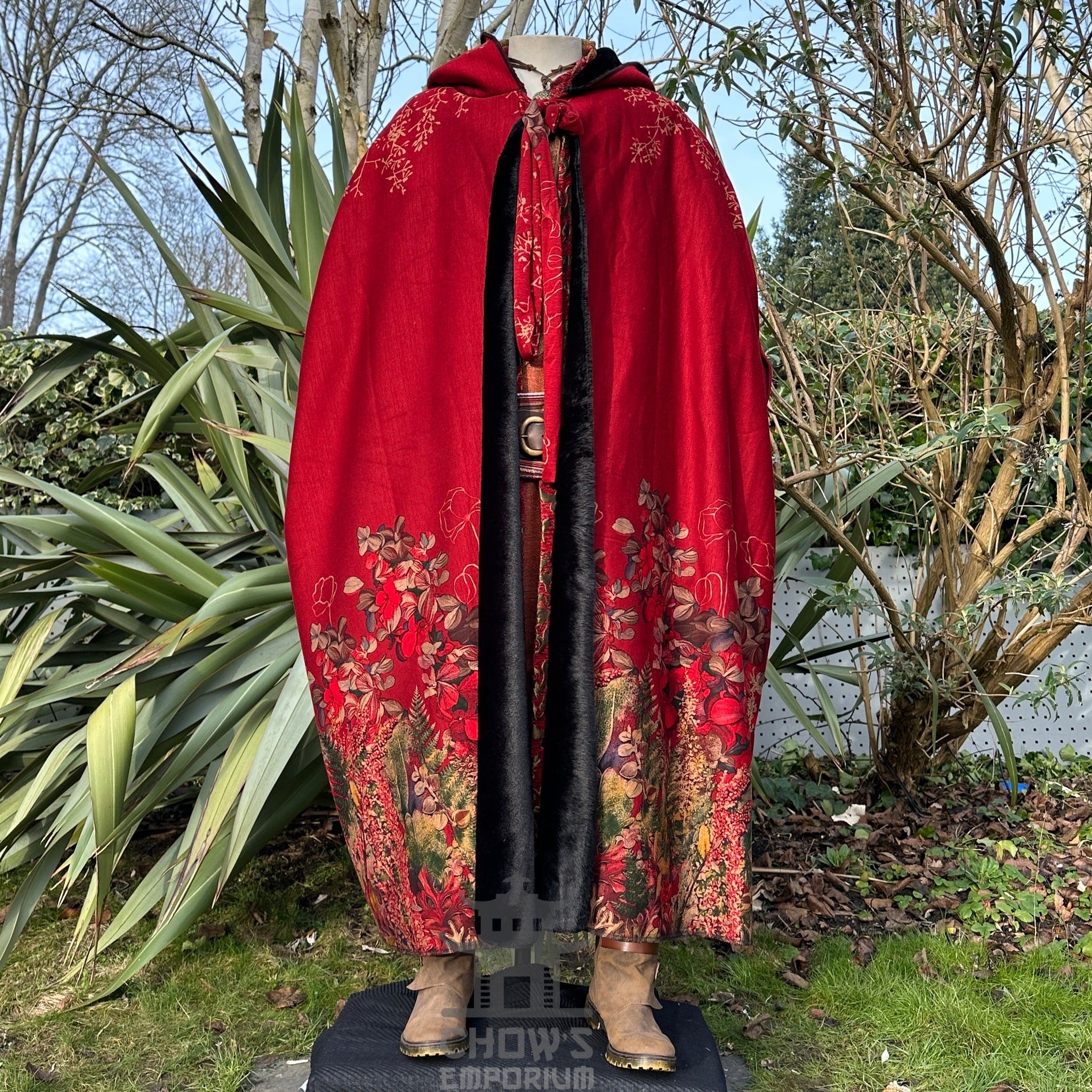 Crimson Noble Fur-Lined Cloak | LARP Cloak | From £225.00