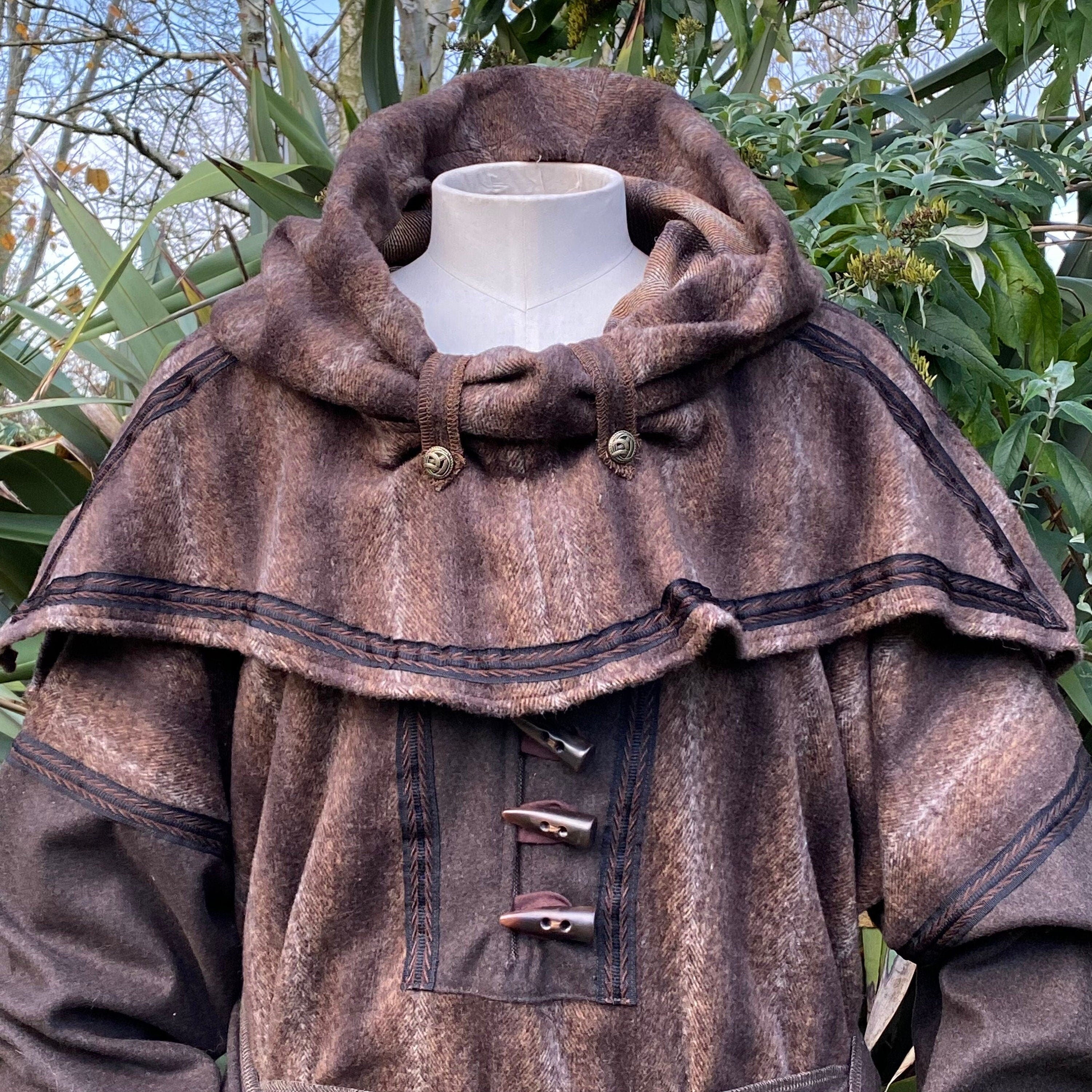 Brown Mohair Snood Hood | From £75.00